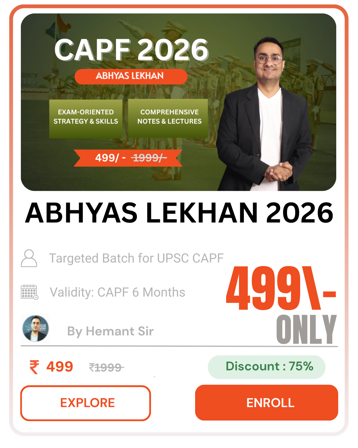 Hemantra – Building foundation for competitive exams